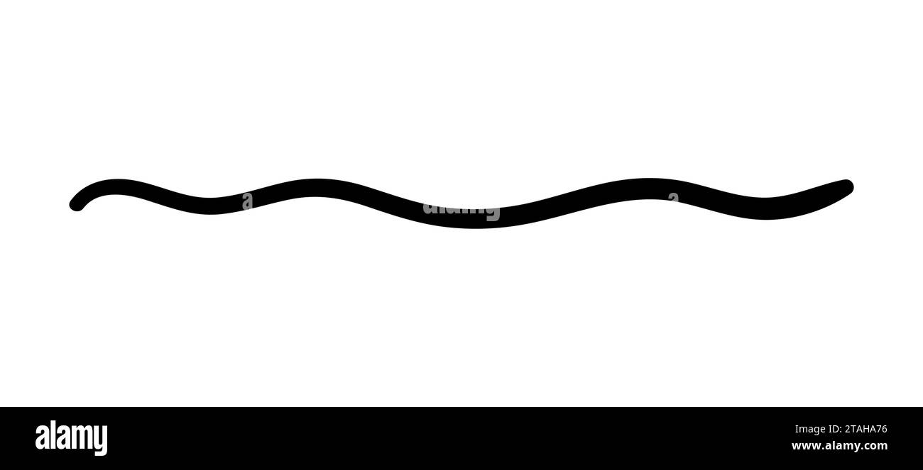 Swoosh and swoops underline typography tail shape. Brush drawn thick ...