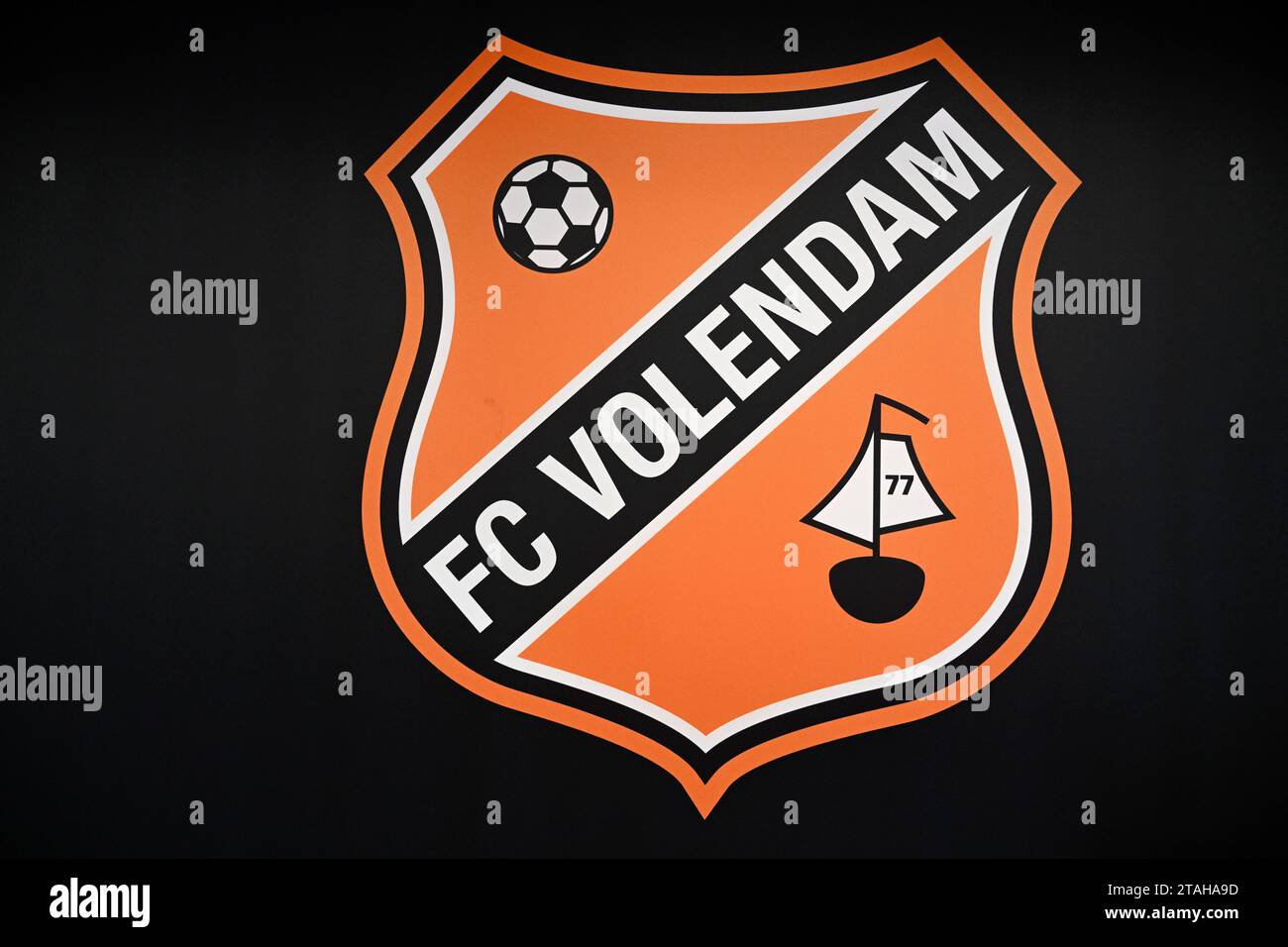 VOLENDAM - The logo of FC Volendam. ANP EVERT ELZINGA Stock Photo - Alamy