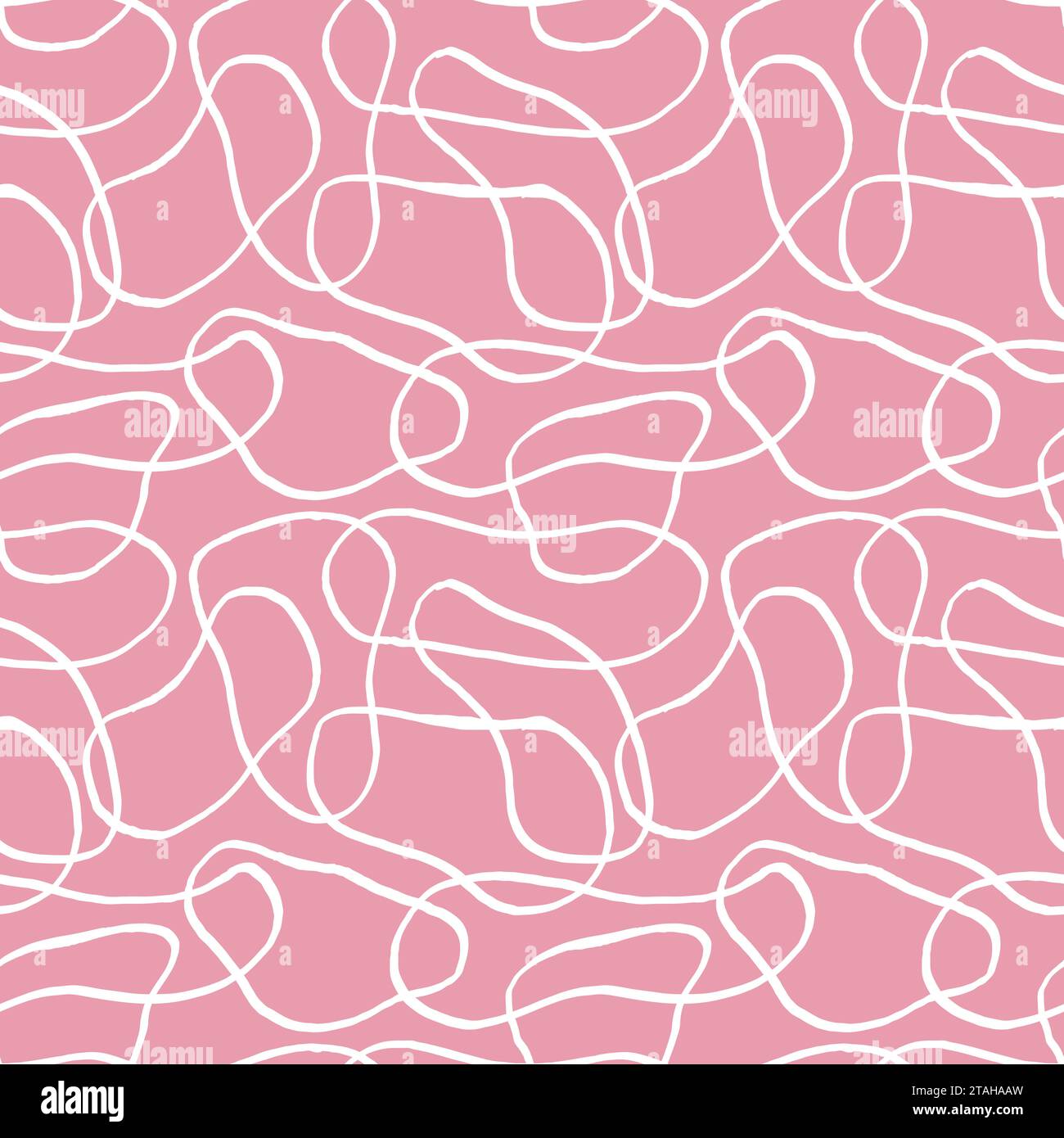 Wavy Seamless cute squiggle Pattern. Seamless print of white abstract ...