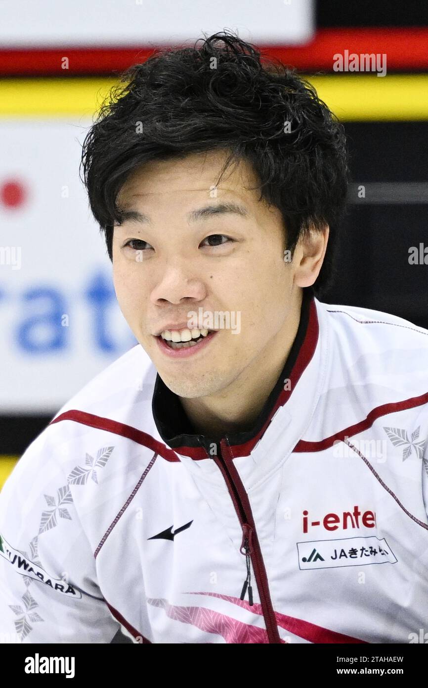 Karuizawa ice park, Nagano, Japan. 1st Dec, 2023. Kosuke Hirata (KiT Curling Club), DECEMBER 1 ...