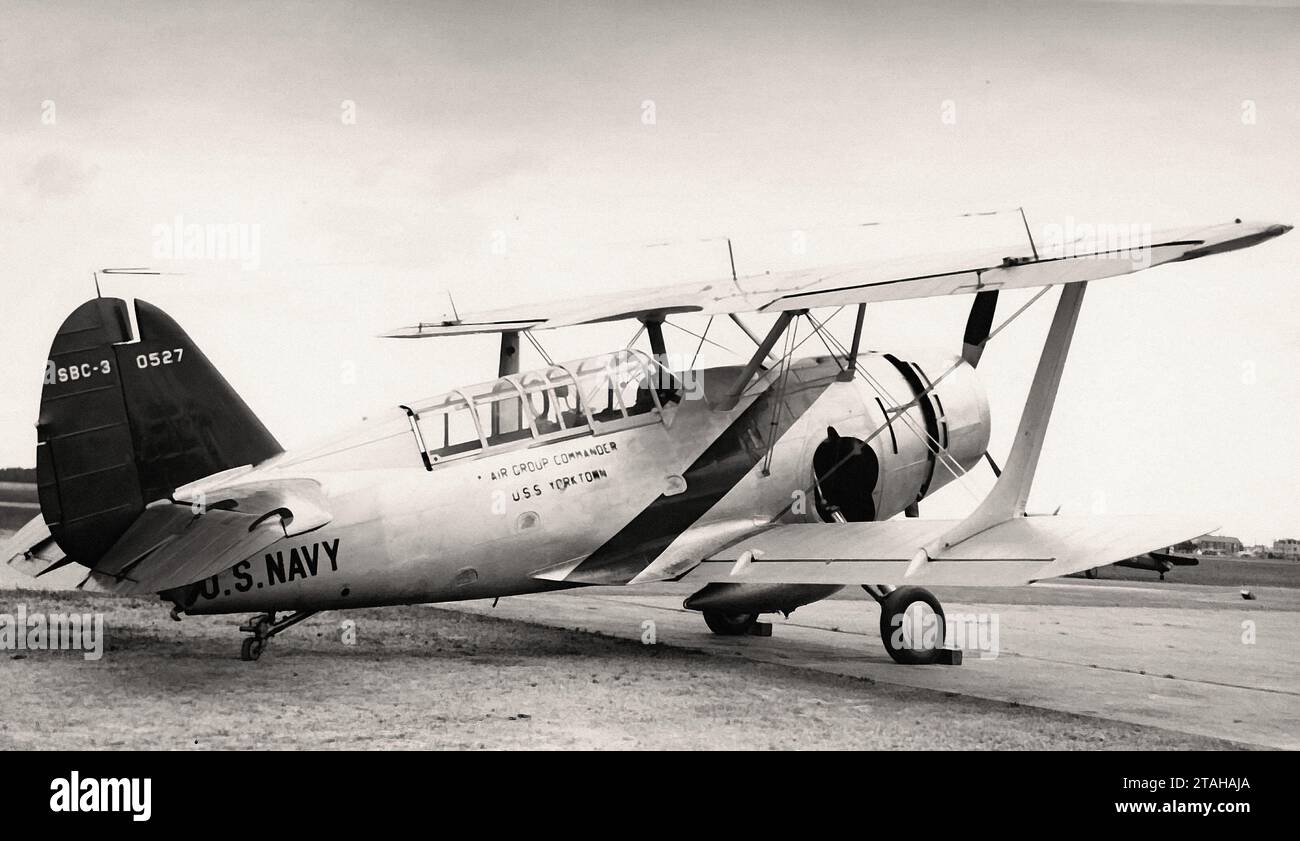 Airplane - Curtiss SBC-3 Helldiver Stock Photo - Alamy