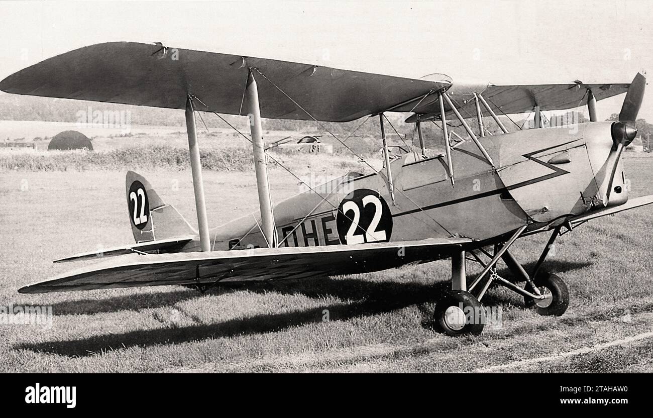 Airplane - de Havilland DH.60G 1934 Stock Photo - Alamy