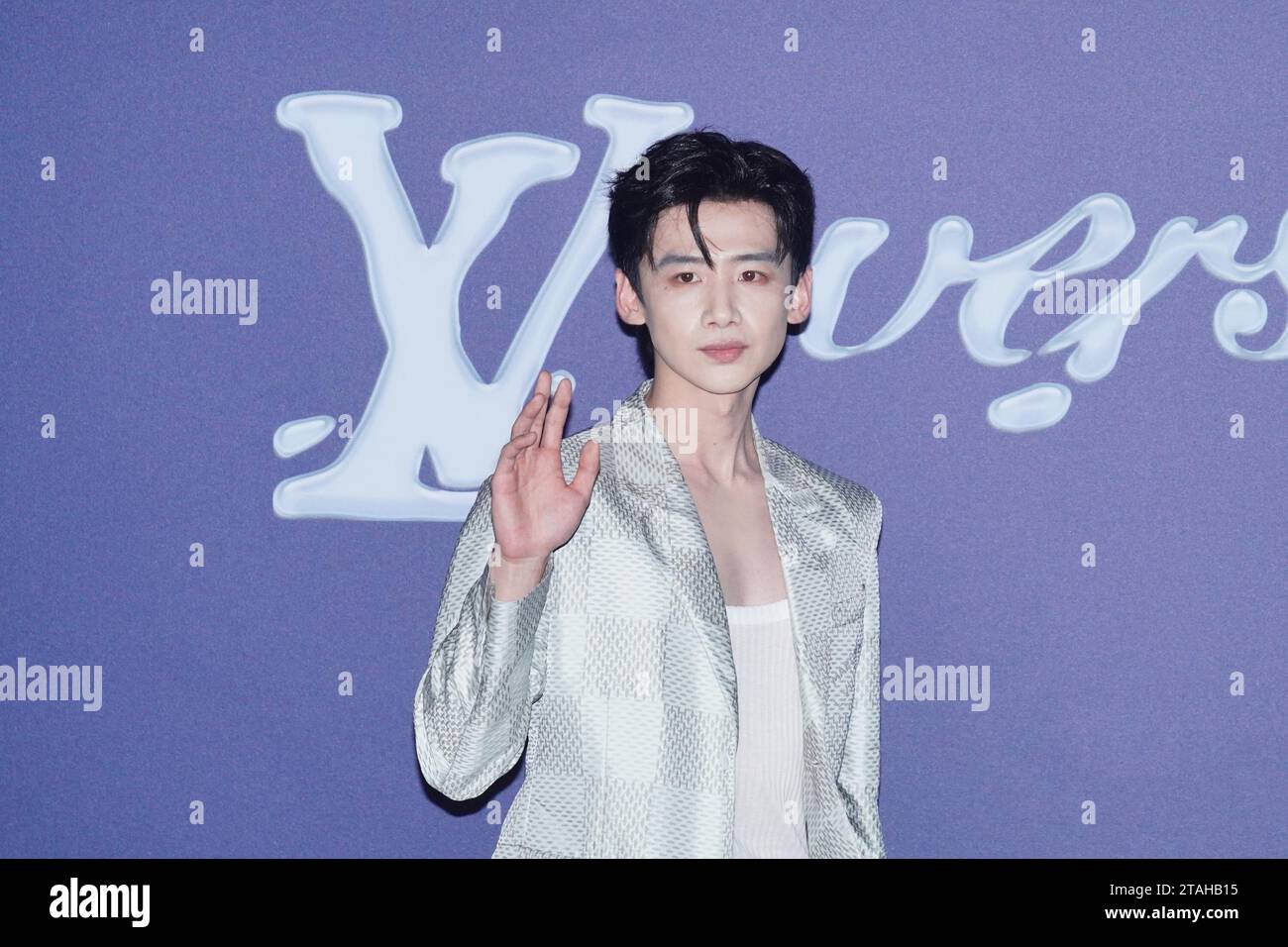 Chinese actor Bai Jingting attends the Louis Vuitton activity in Hong ...