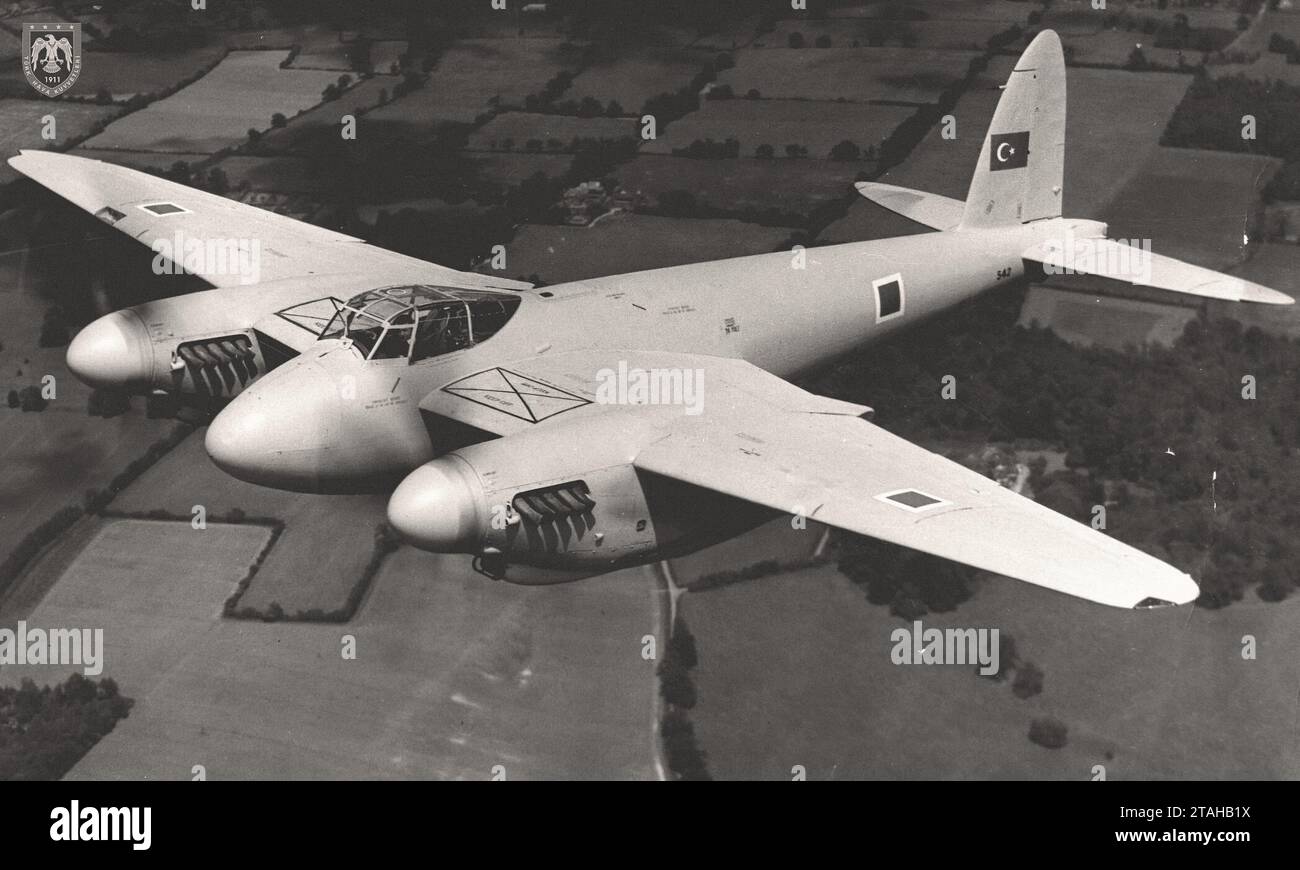 Airplane - de Havilland DH.98 Mosquito T Mk.III Turkish Air Force Stock ...