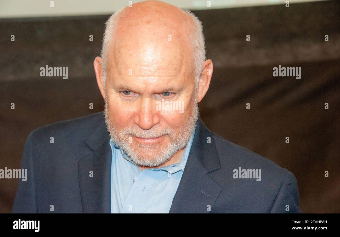 Turin (Italy) 03/31/2016 Steve McCurry at the presentation of the ...