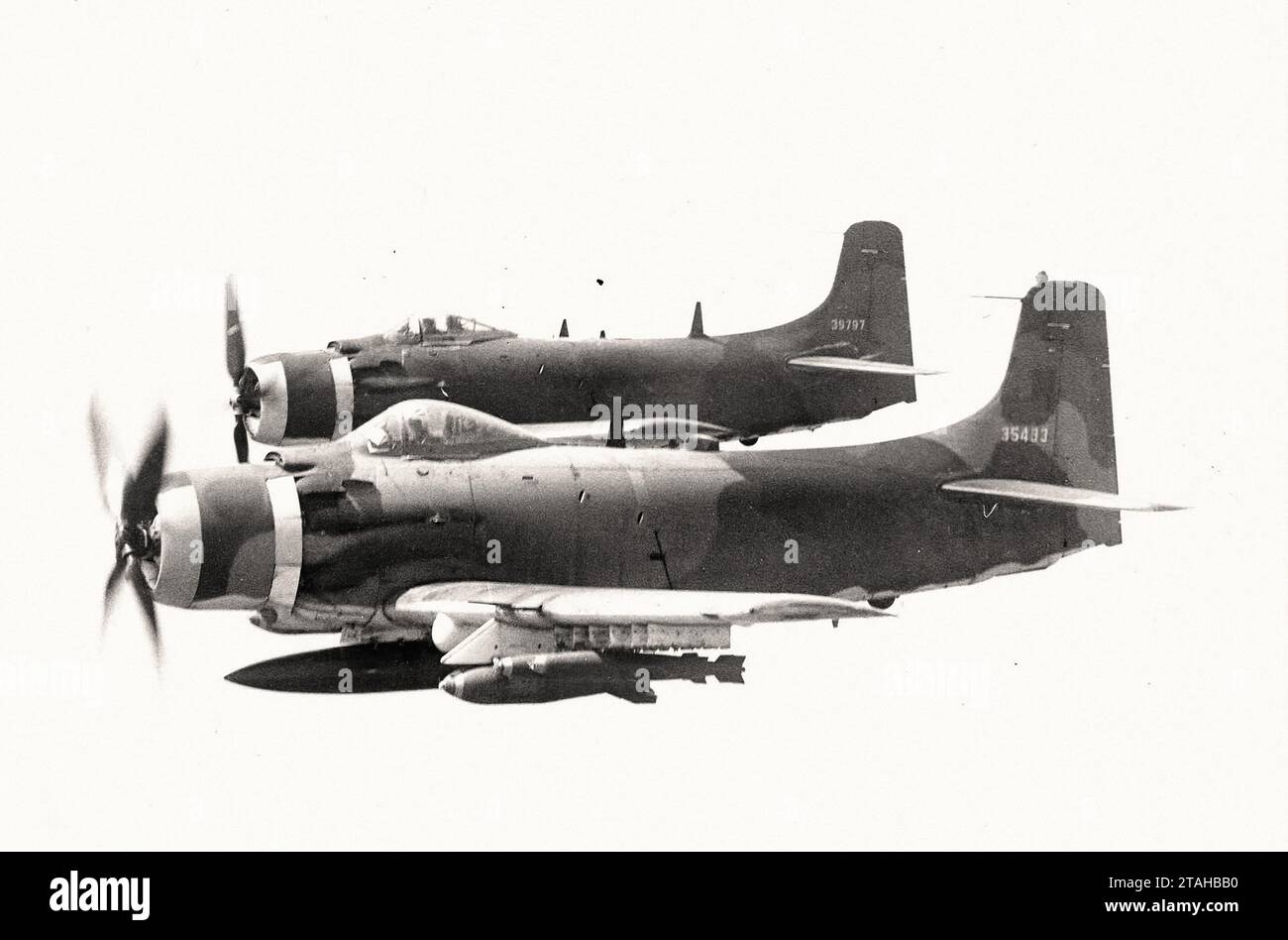 Airplane - Douglas A-1Hs Stock Photo - Alamy