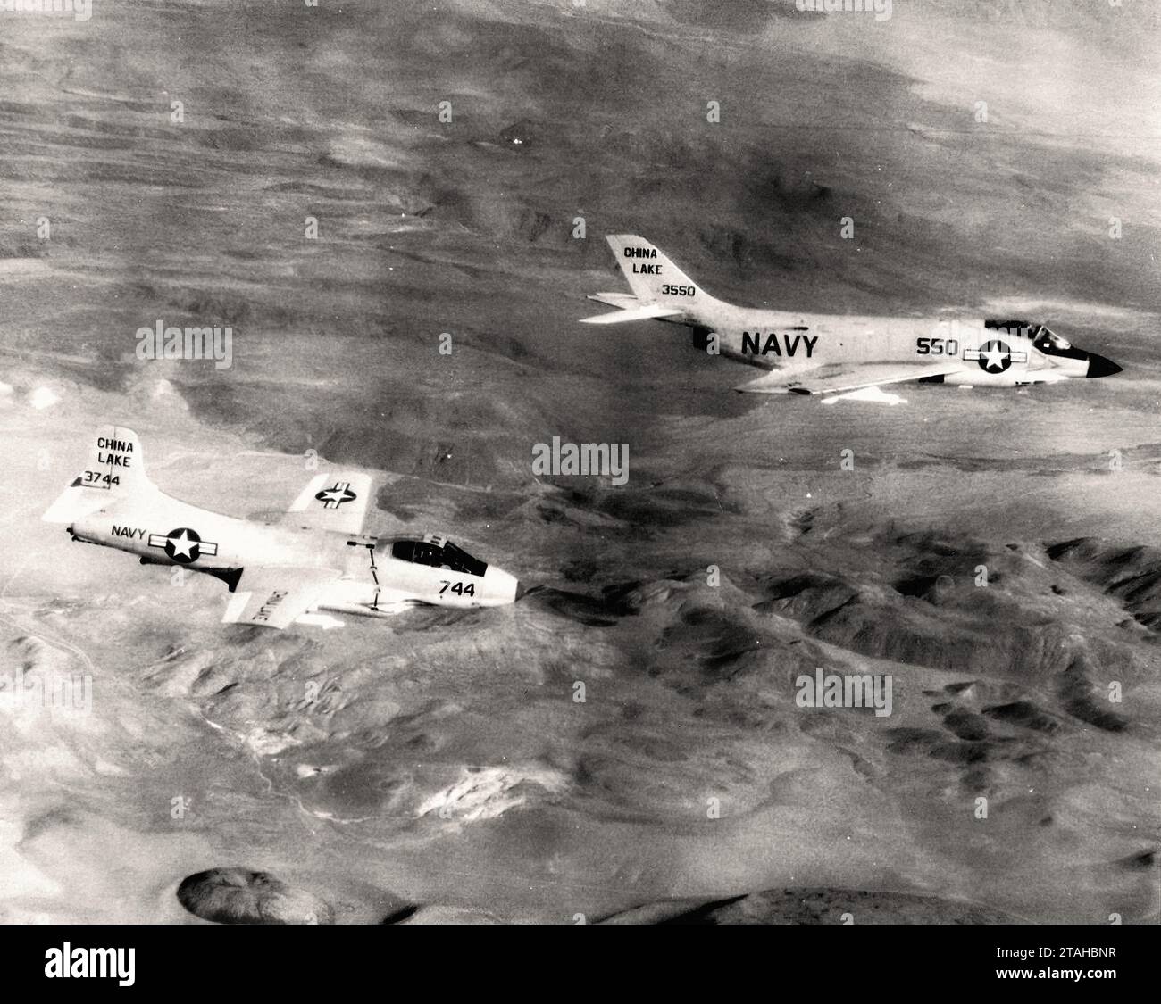 Airplane - Douglas F3D-1 Skyknight and McDonnell F2H-2 Banshee Stock ...