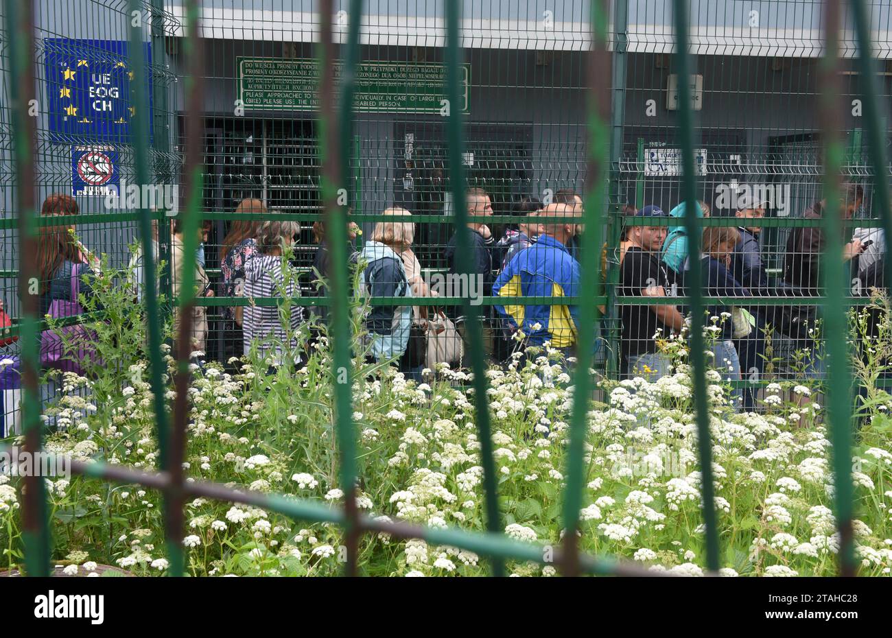 Medyka, Poland - June 11, 2017: Medyka-Shegyni checkpoint on the border ...