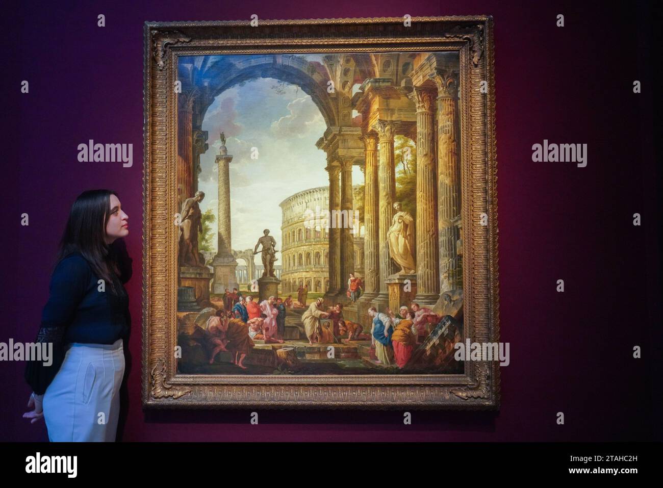 London UK. 1 December 2023. GIOVANNI PAOLO PANINI (PIACENZA 1691-1765 ...
