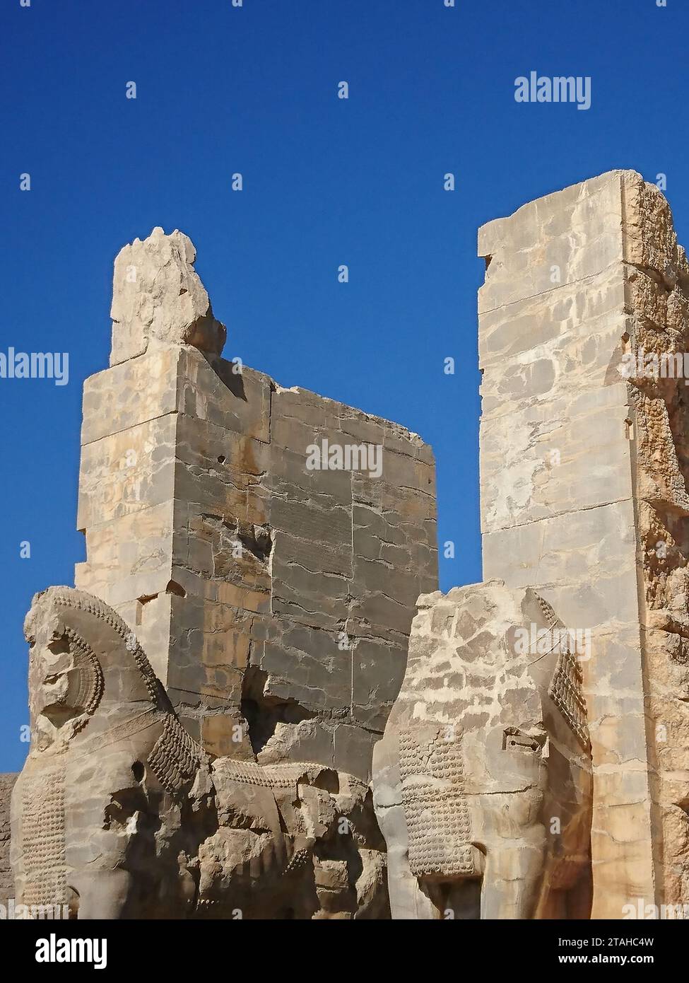 Hieroglyphs carved on the wall of an ancient temple. Remains of ...