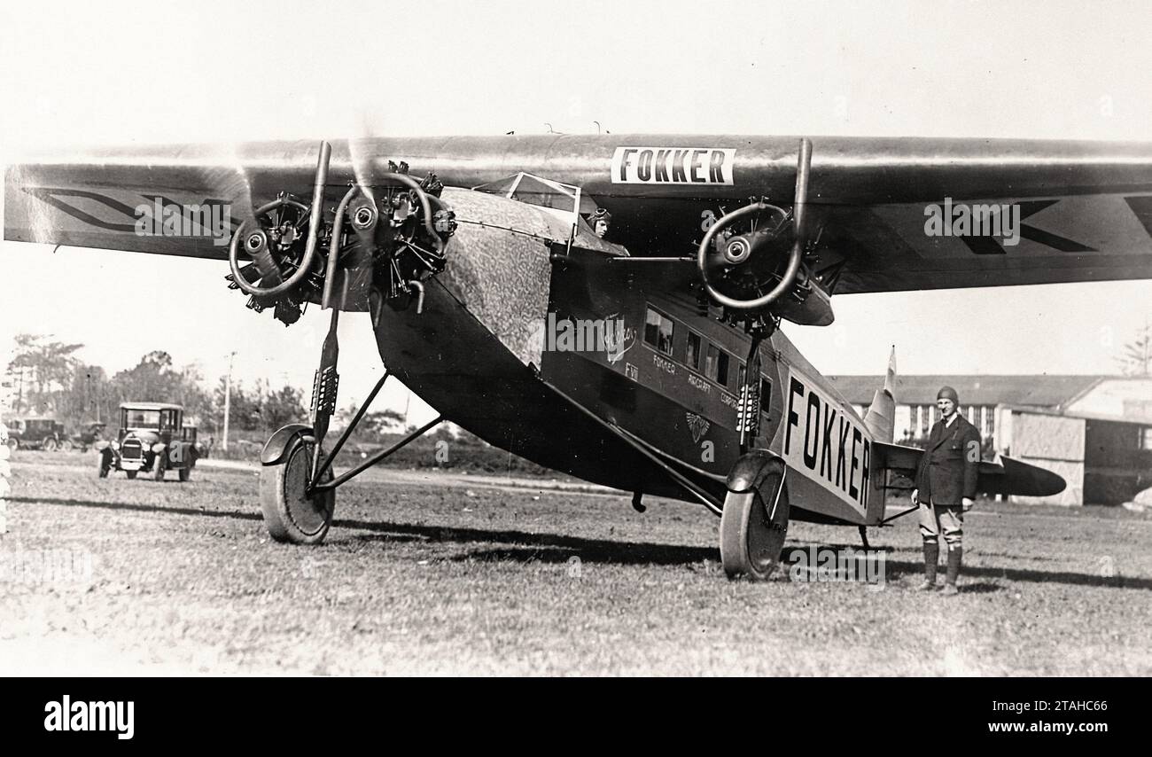 Airplane - Fokker F.VII 3m Stock Photo - Alamy