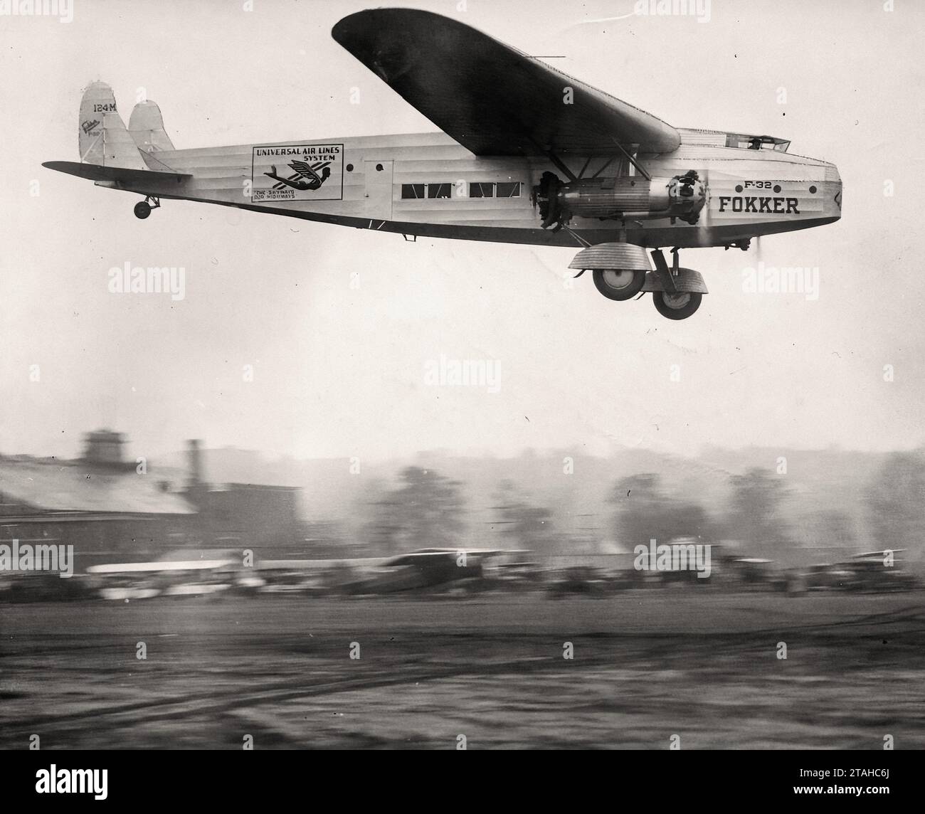 Airplane - Fokker F-32. 1929 Stock Photo - Alamy