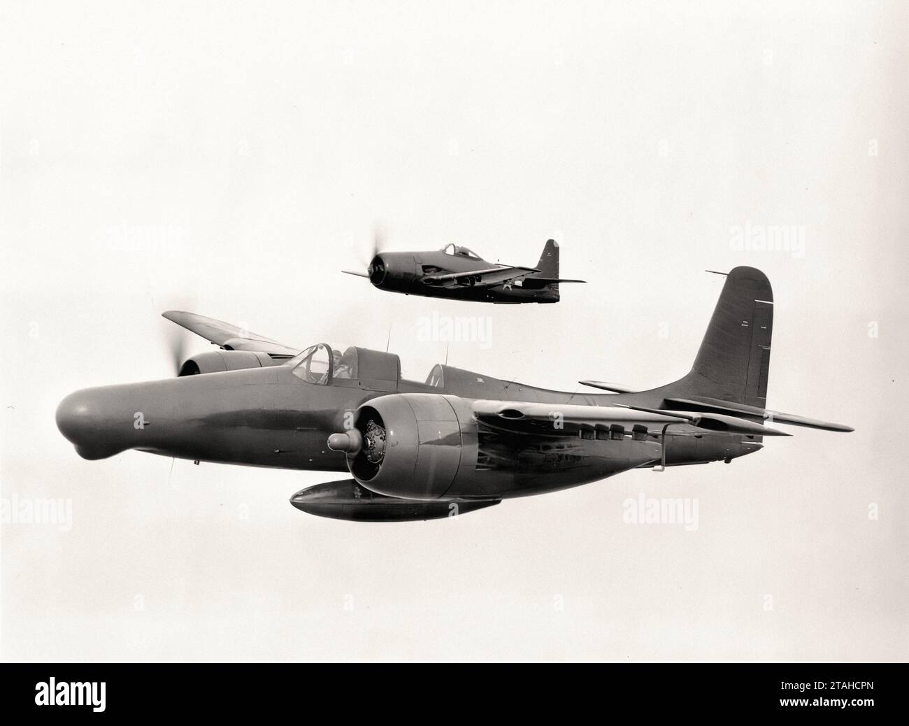 Airplane - Grumman F7F-3N in flight Stock Photo - Alamy