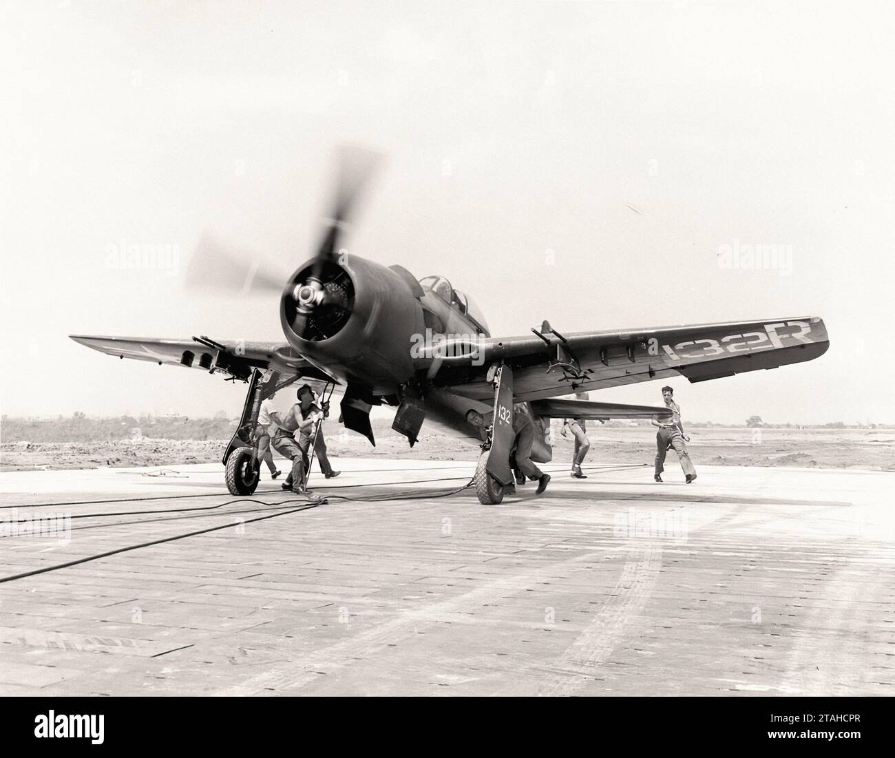 Airplane - Grumman F8F-8B Stock Photo - Alamy