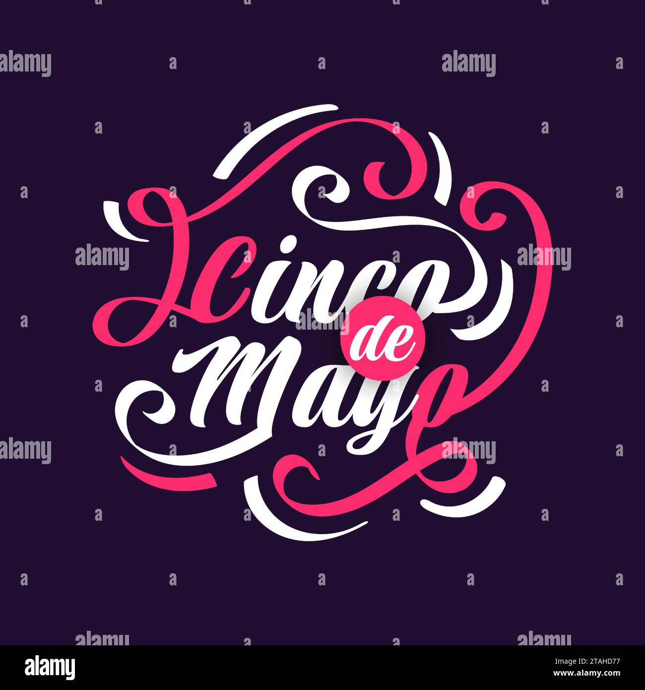 Colorful Cinco de Mayo Lettering. Can be Used for Banner, Poster, and ...