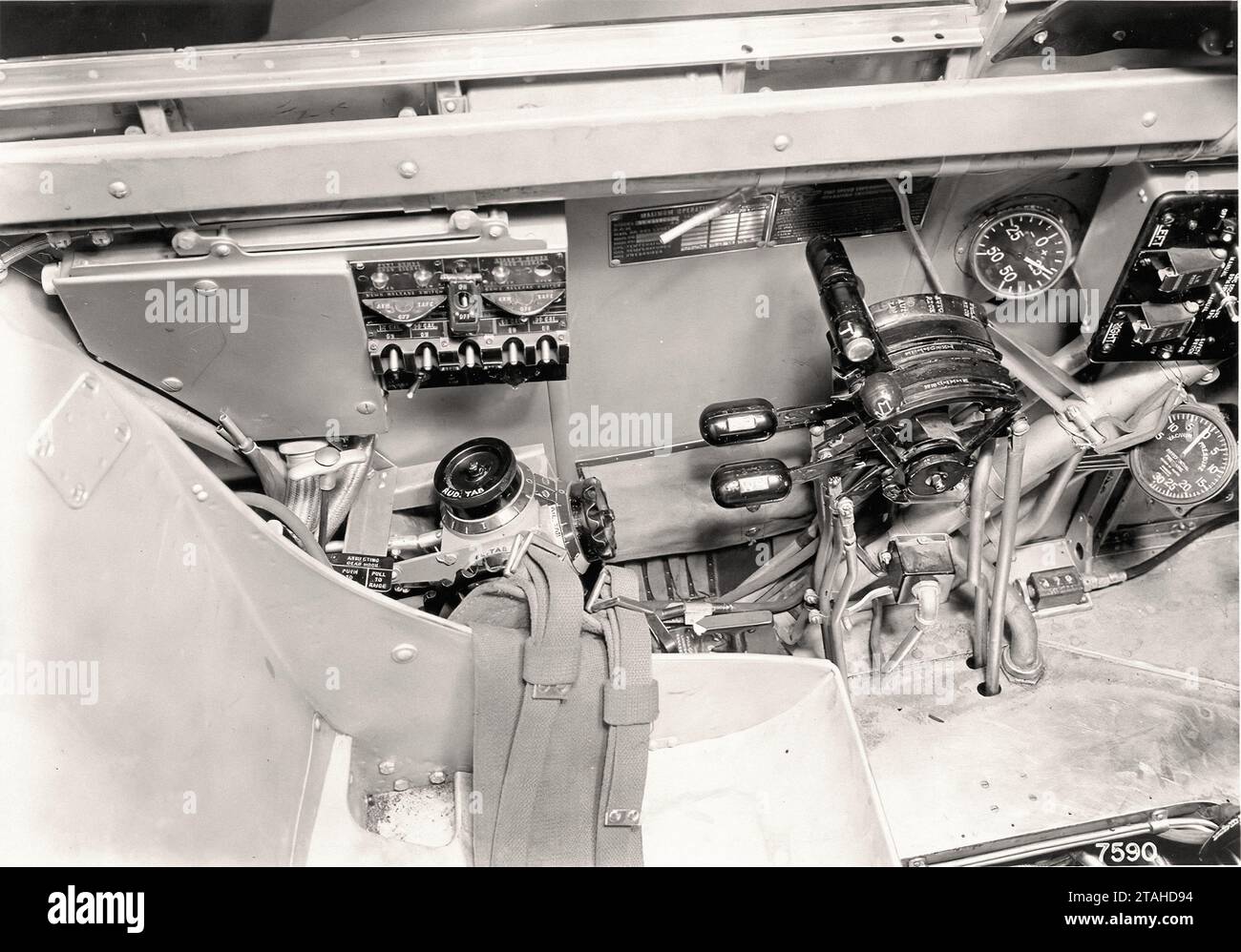 Airplane - Grumman XF5F Skyrocket cockpit 1941 Stock Photo - Alamy