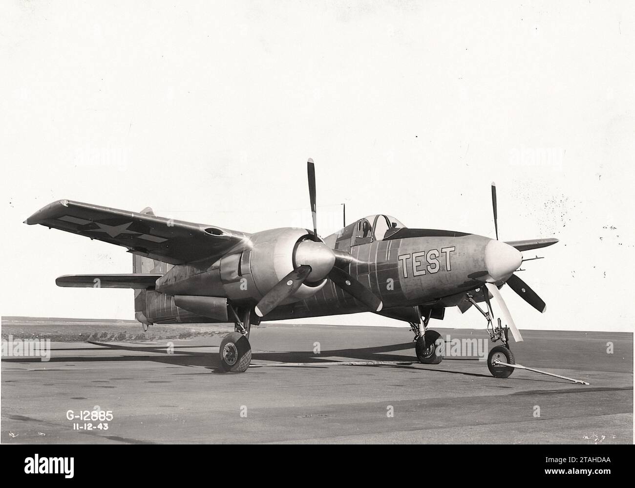 Airplane - Grumman XF7F-1 Tigercat 1943 Stock Photo - Alamy