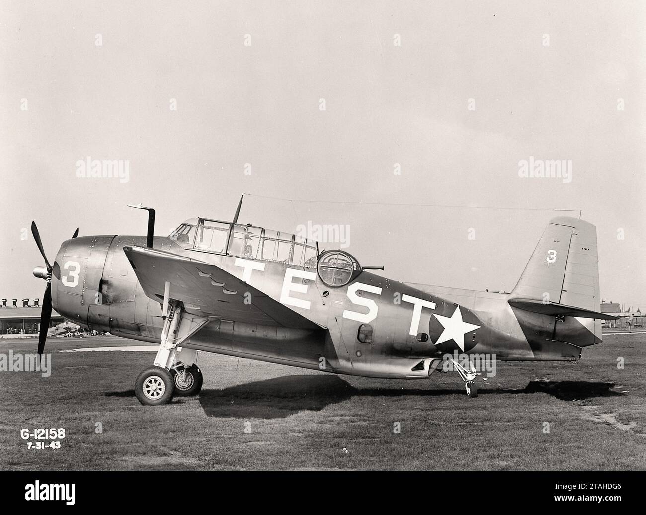 Airplane - Grumman XTBF-2 1943 Stock Photo - Alamy