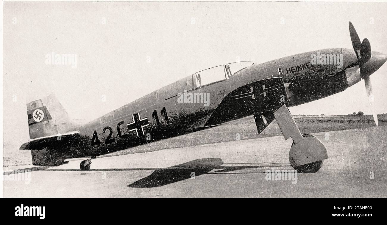 Airplane - Heinkel He 100D 00001 Stock Photo - Alamy