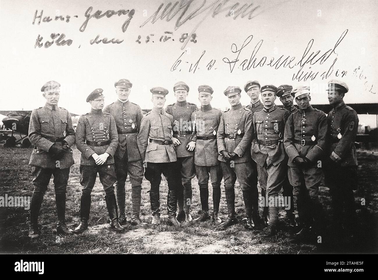 Airplane - Jasta 11 pilots 00001 Stock Photo - Alamy