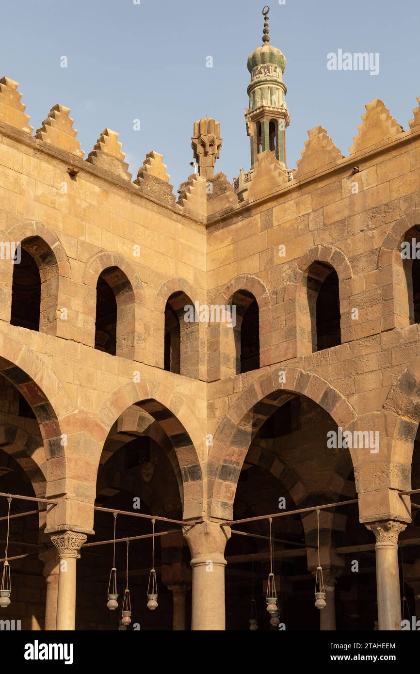 Patio of the Al-Nasser Mohammed Ibn Kalawoun, Cairo Stock Photo - Alamy