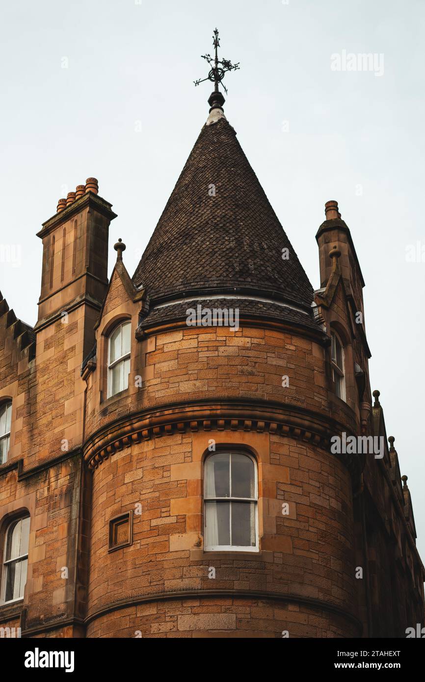 A traditional building with a prominent Christian cross in Edinburgh ...
