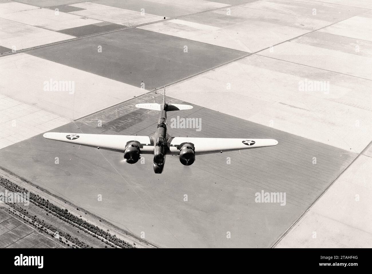 Airplane - Martin B-12 in flight Stock Photo - Alamy