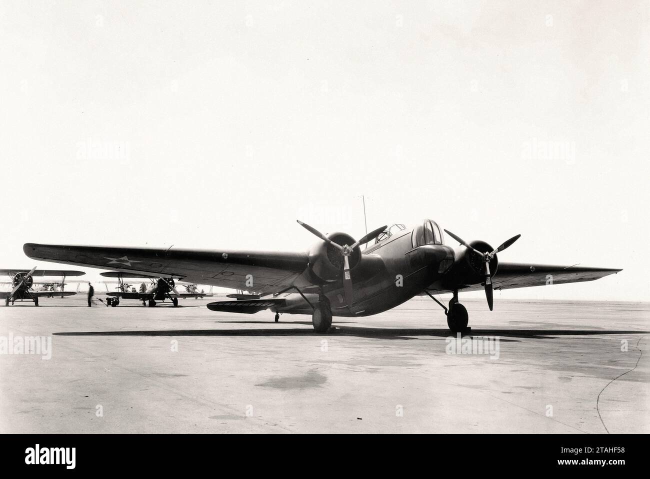 Airplane - Martin B-12 at March Field, Calif., on Sept. 9, 1935 Stock ...