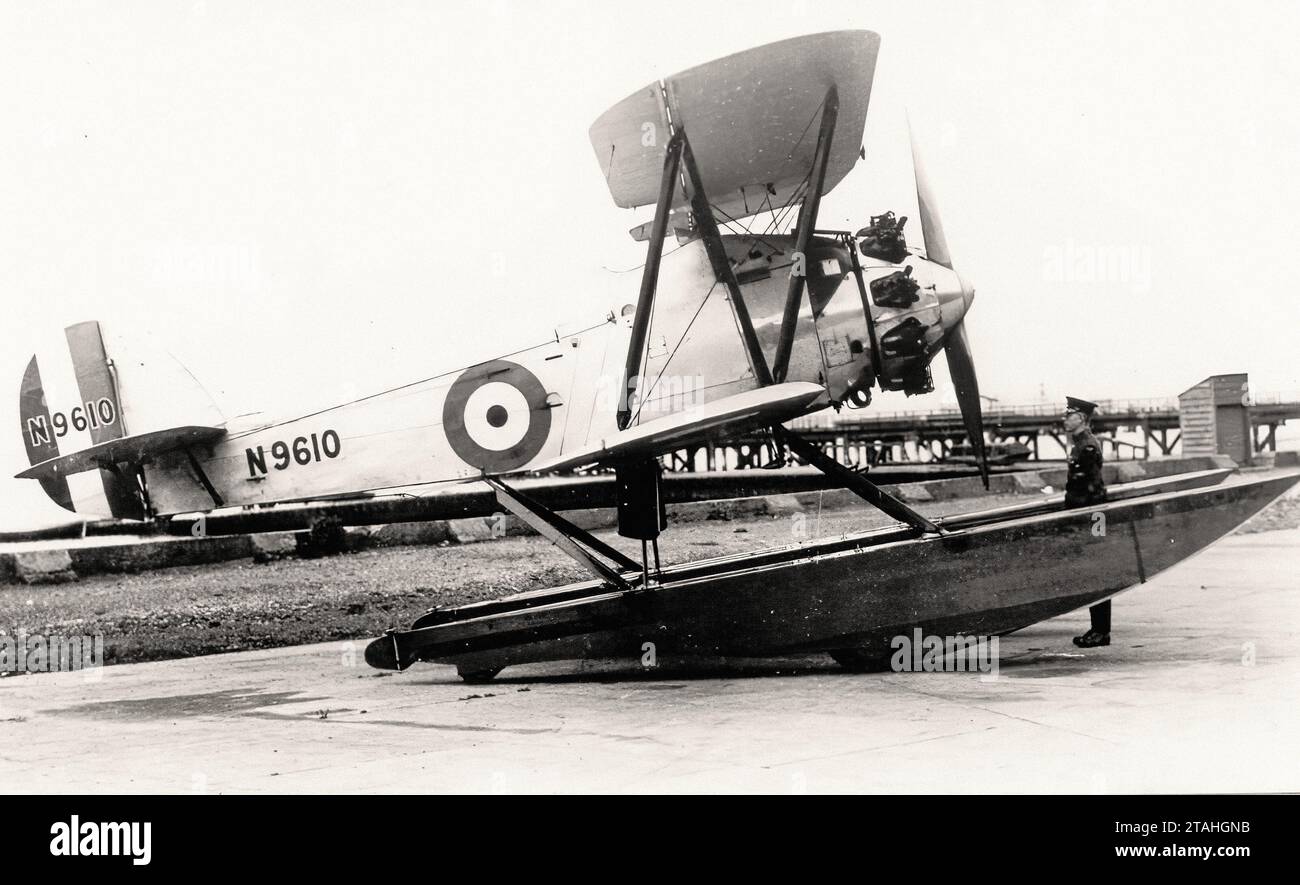 Airplane - Parnall Plover floatplane (IWM photo No. MH2937 Stock Photo ...