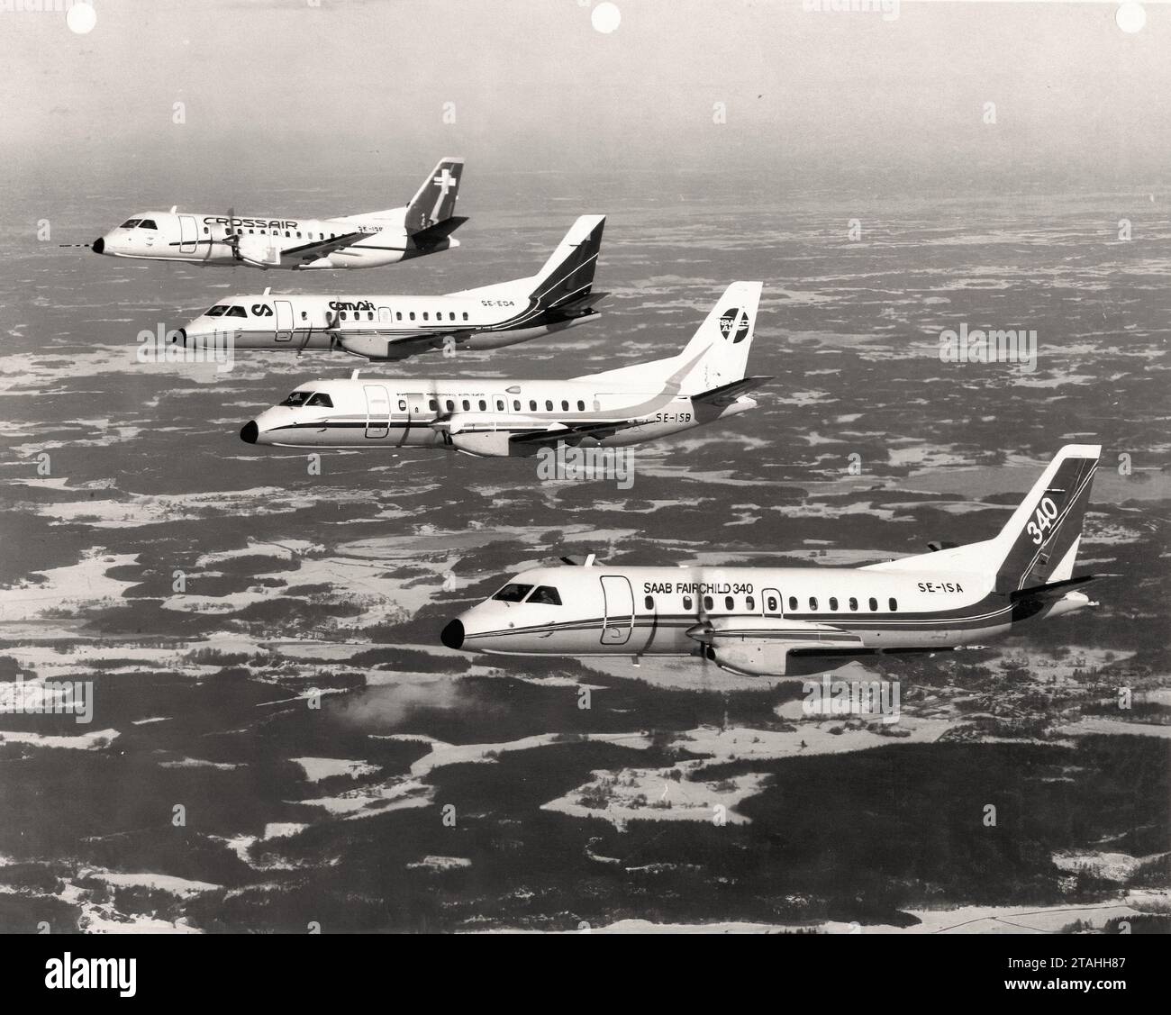Saab 340 airplane hi-res stock photography and images - Alamy