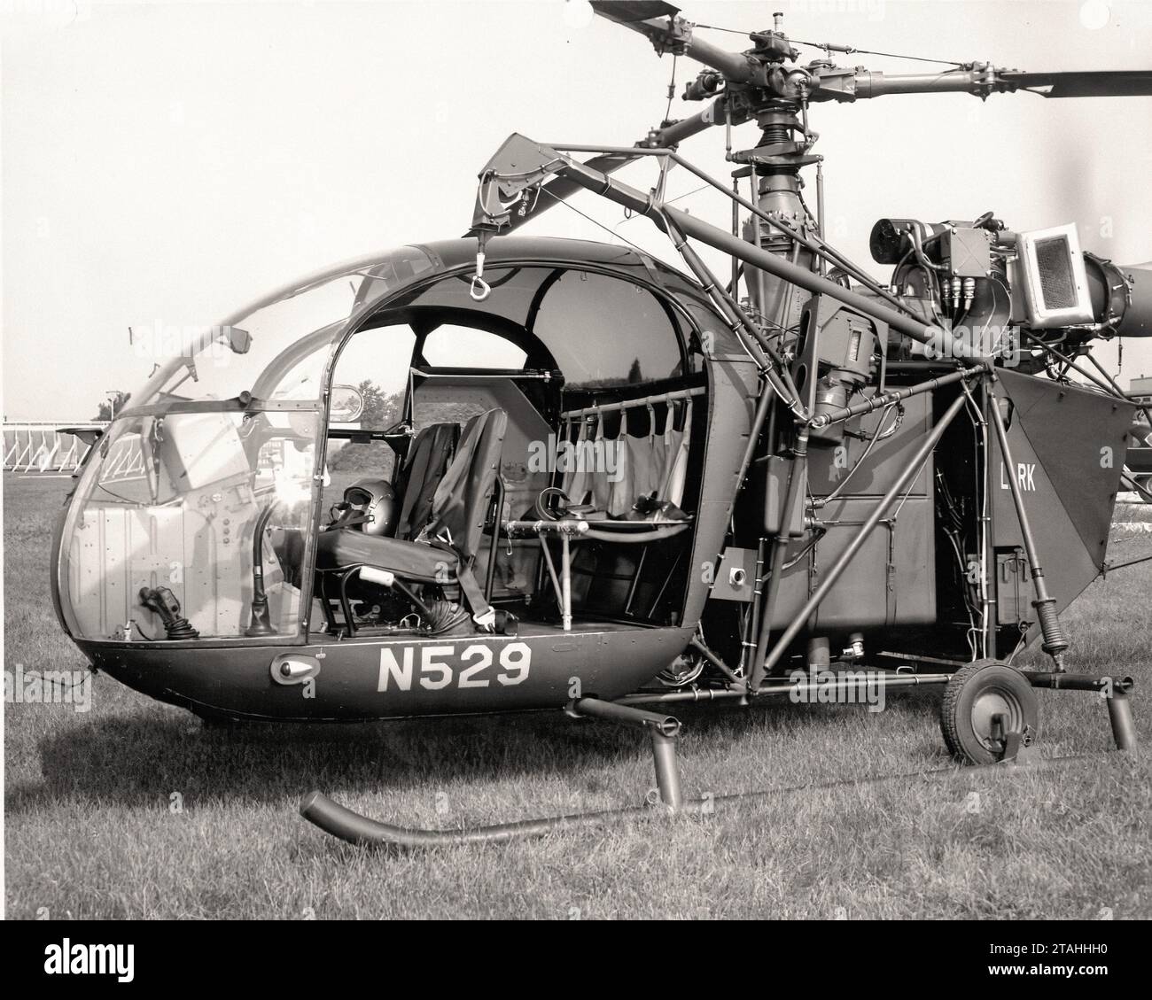 Airplane - Sud Aviation Republic Alouette II close-up Stock Photo - Alamy