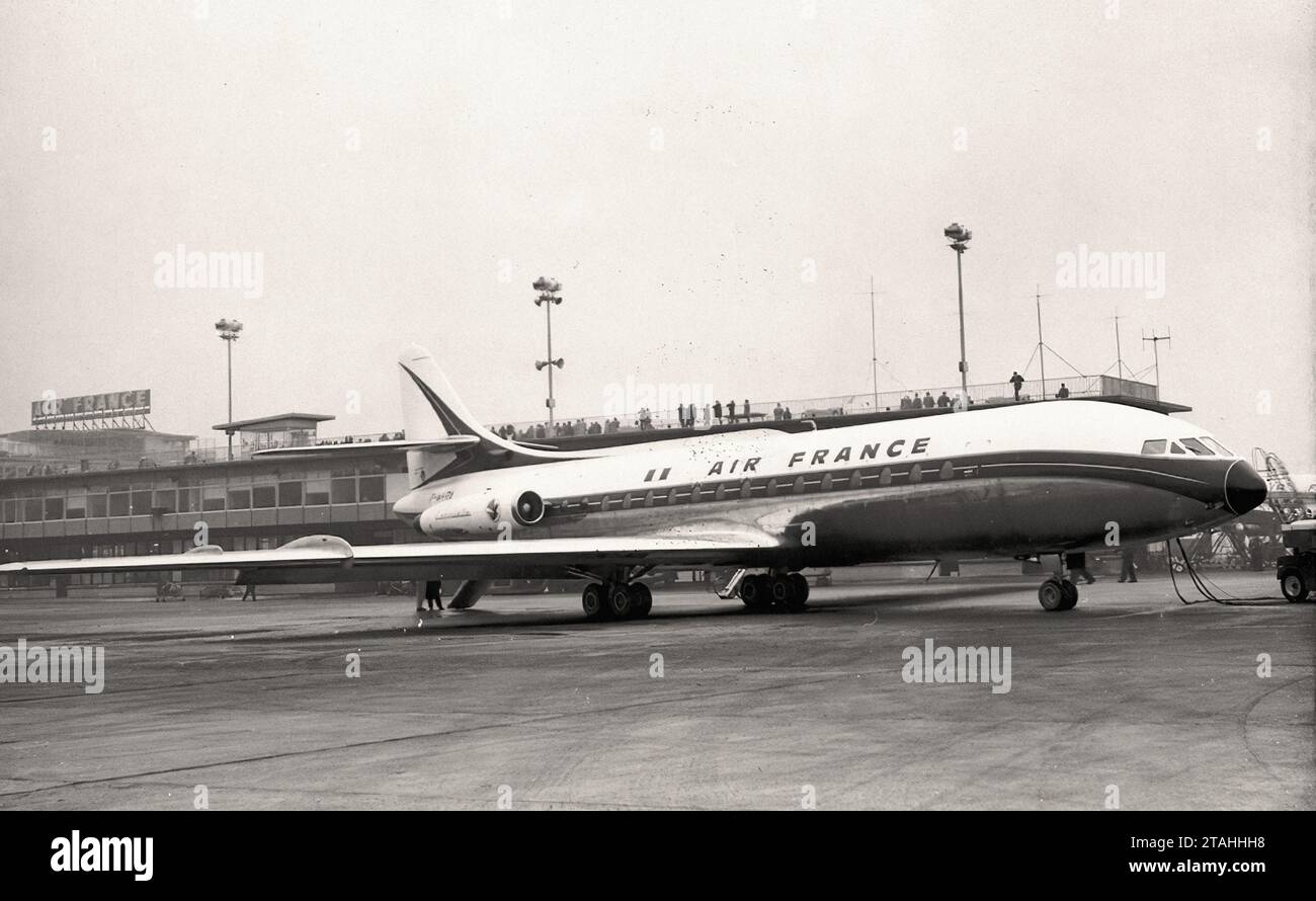Airplane - Sud Aviation SE-210 Caravelle F-WHRA prototype Inaugural ...