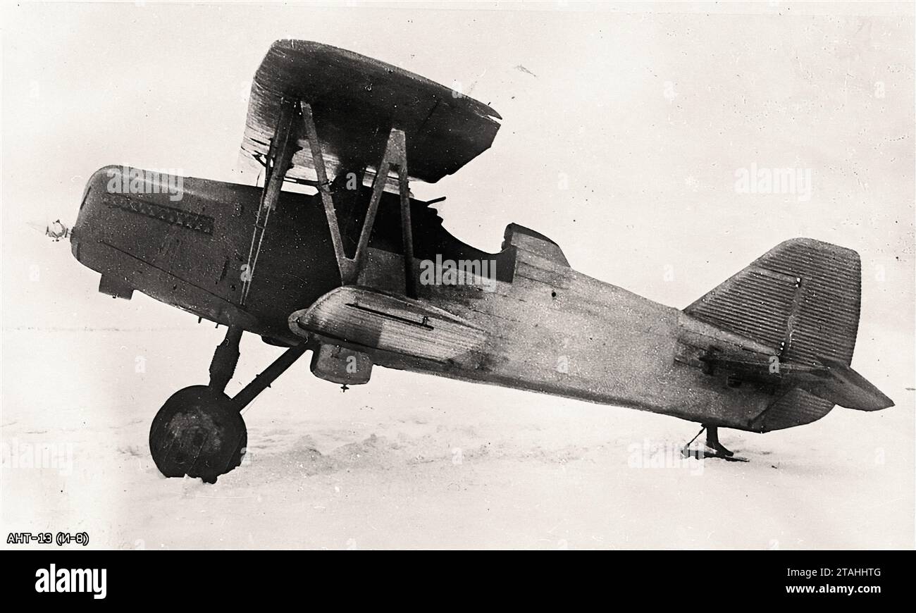 Airplane - Tupolev ANT-13 (I-8) 00001 Stock Photo - Alamy