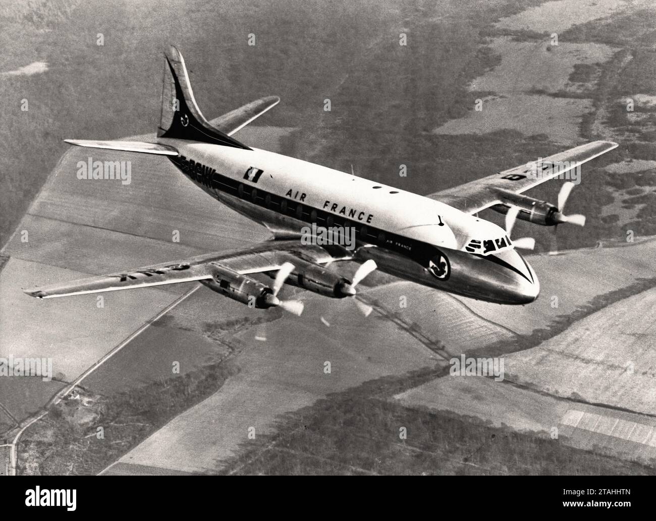 Airplane - Vickers Viscount F-BGNK Air France Stock Photo - Alamy