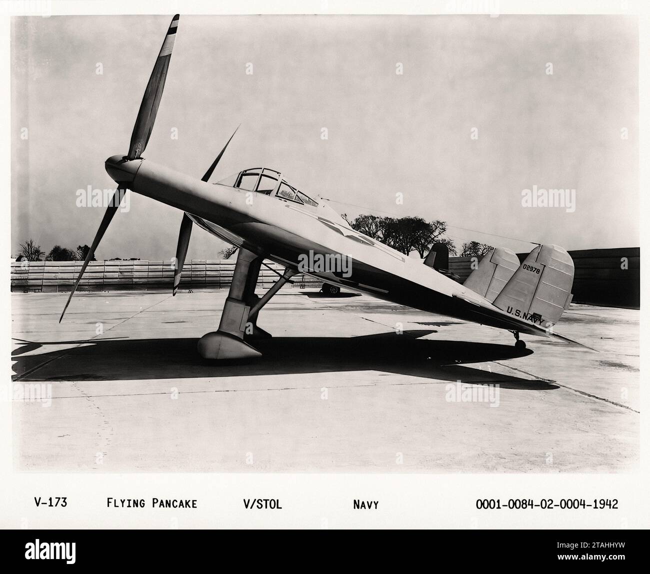 Airplane - Vought V-173 Langley 1 Stock Photo - Alamy