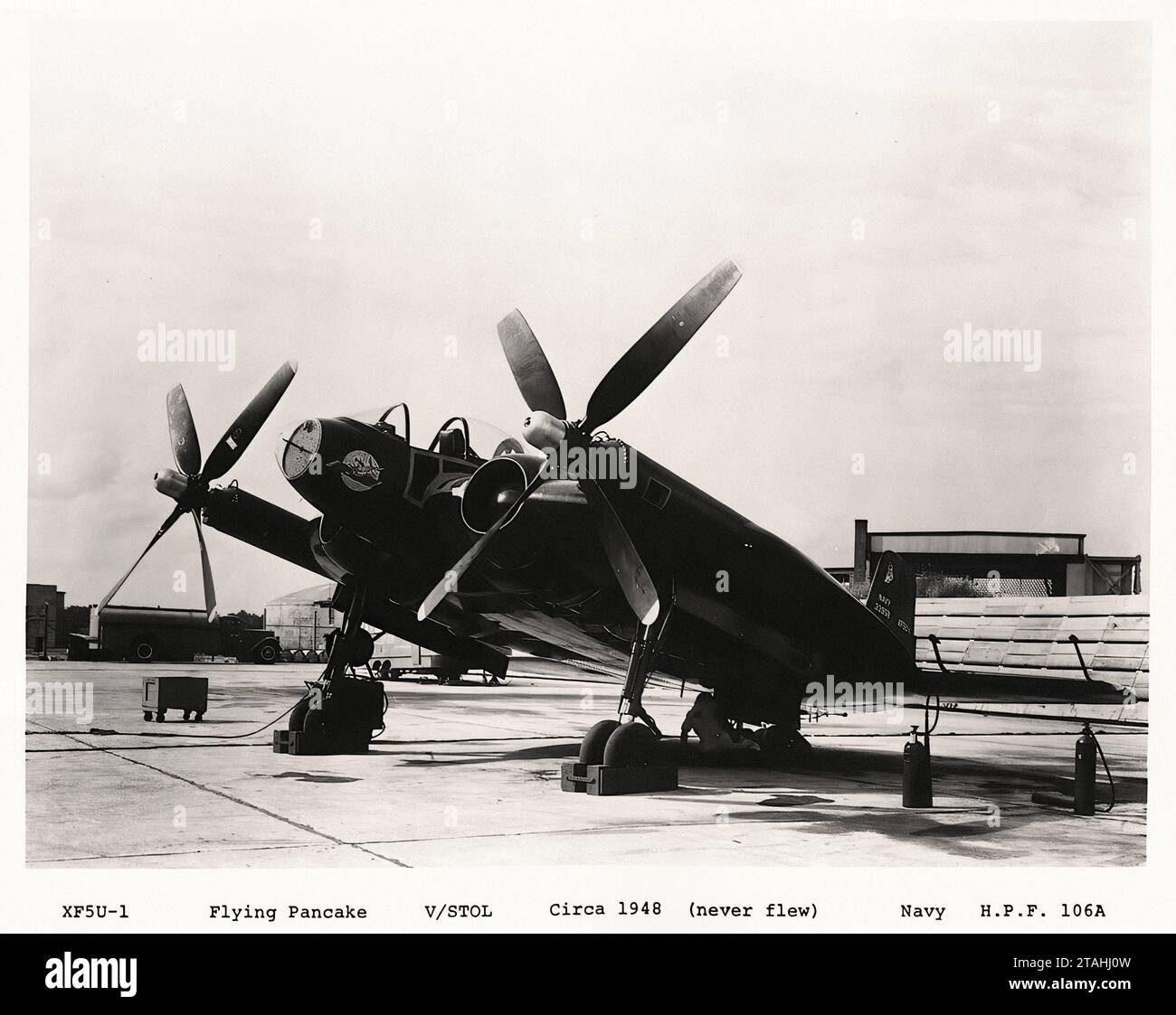 Airplane - Vought XF5U-1 prototype 1 Stock Photo - Alamy