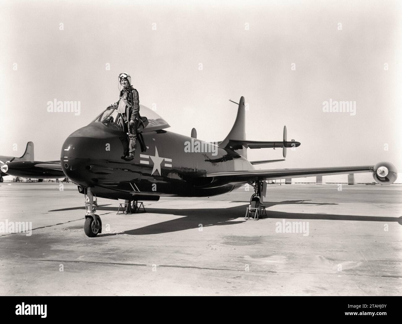 Airplane - Vought XF6U-1 a Stock Photo - Alamy