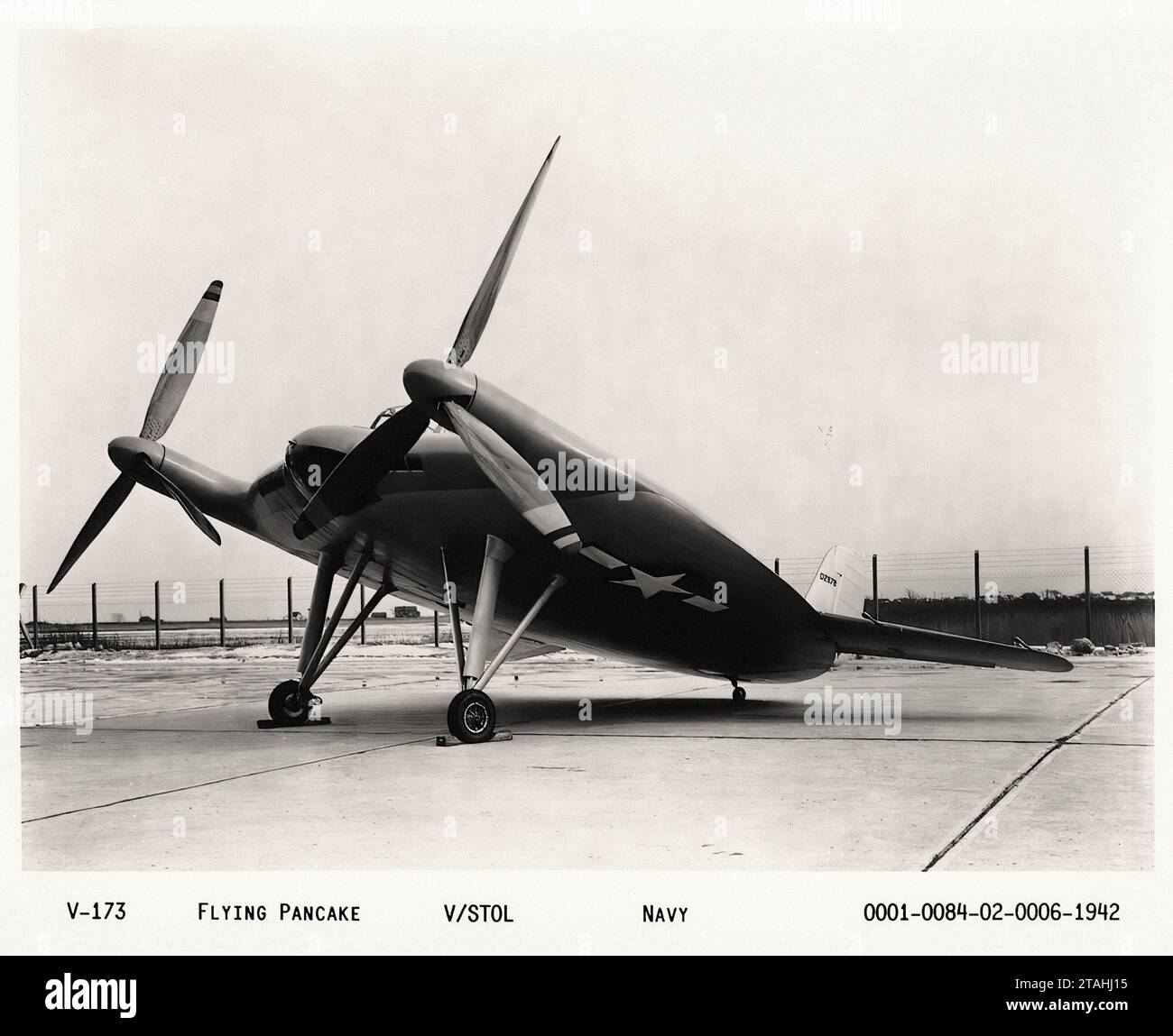 Airplane - Vought V-173 Langley 3 Stock Photo - Alamy