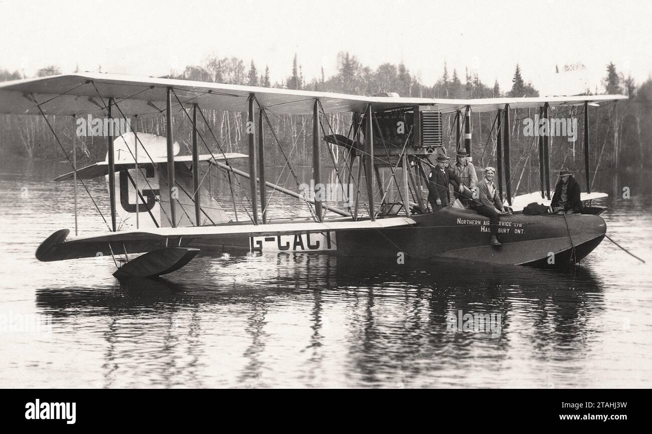 Airplane - Curtiss HS-2L Northern Air Service Stock Photo - Alamy
