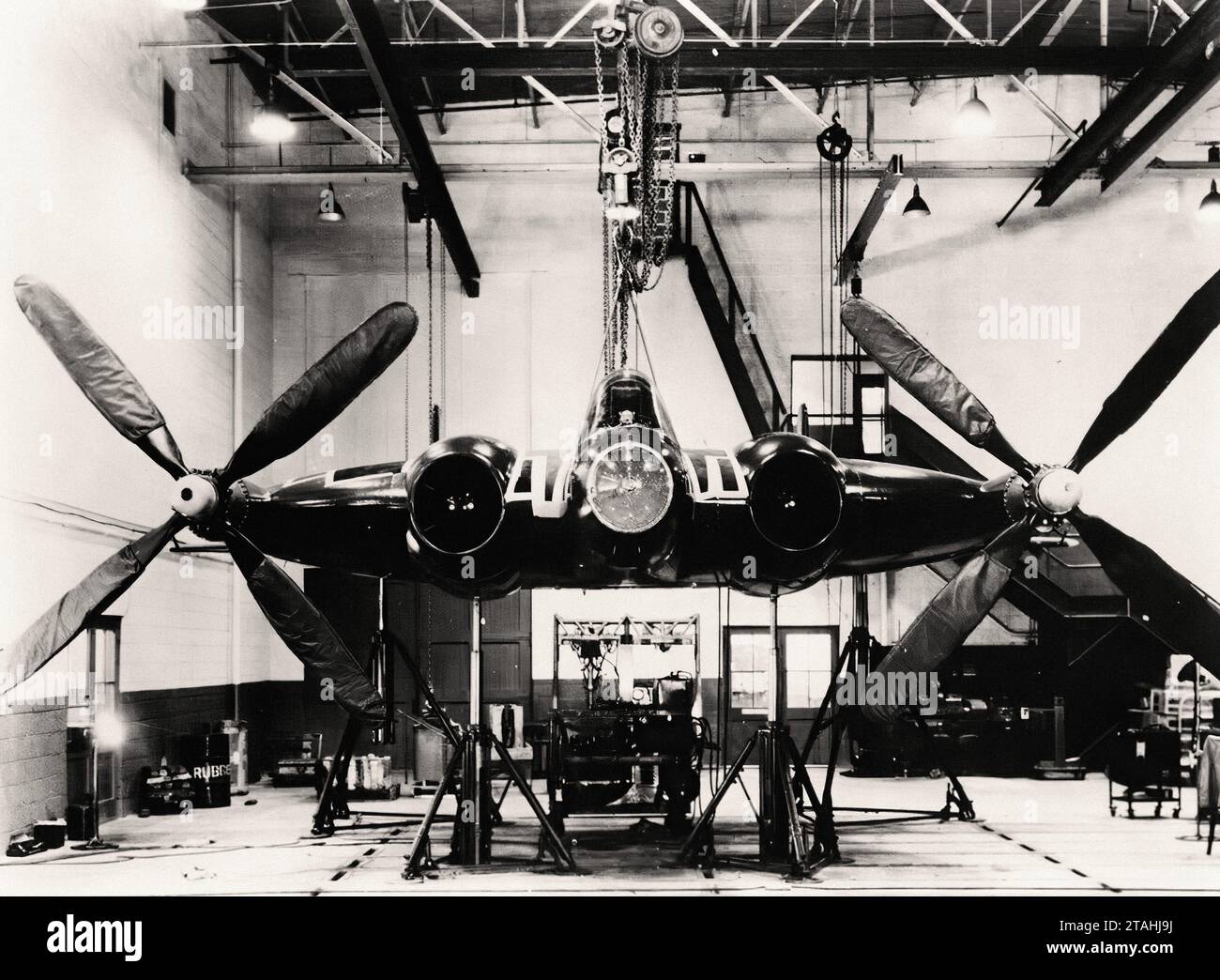 Airplane - Vought XF5U-1 prototype Stock Photo - Alamy