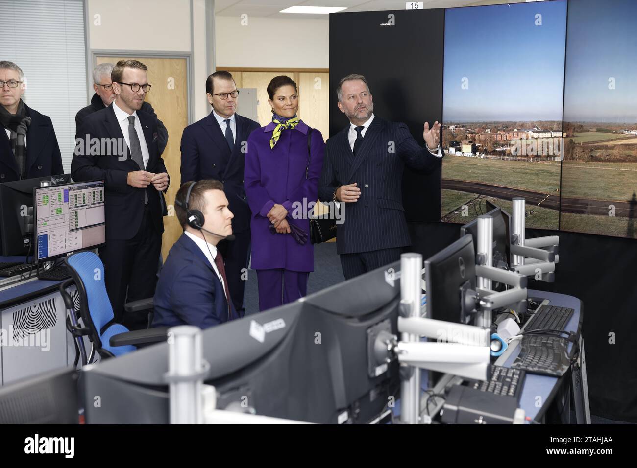 Sweden's Crown Princess Victoria and Prince Daniel visit Cranfield ...