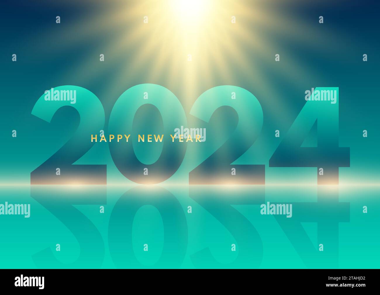 Happy New Year background with spotlights shining down on numbers Stock ...
