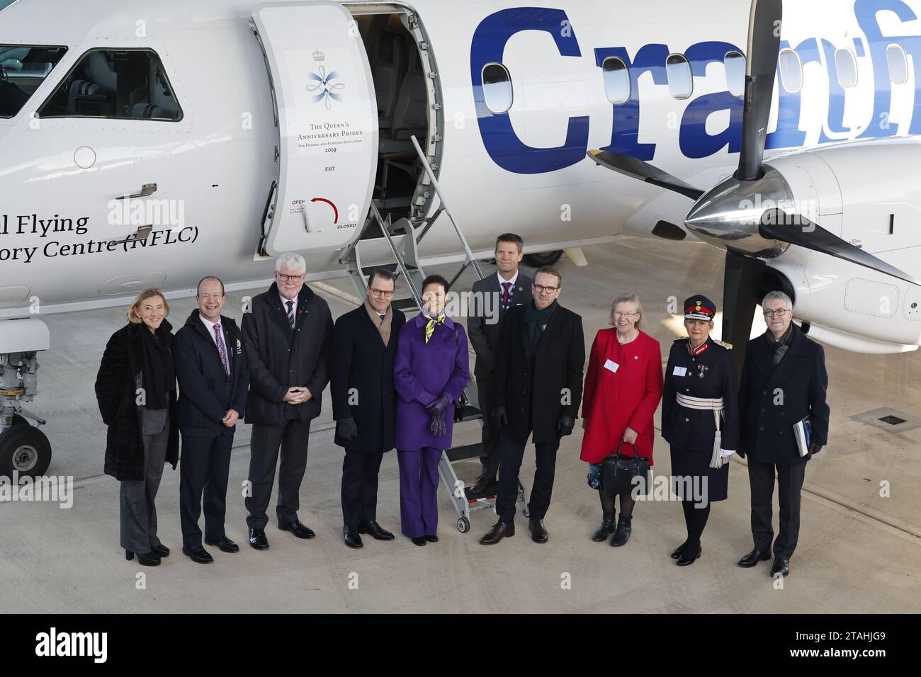 Sweden's Crown Princess Victoria and Prince Daniel visit Cranfield ...
