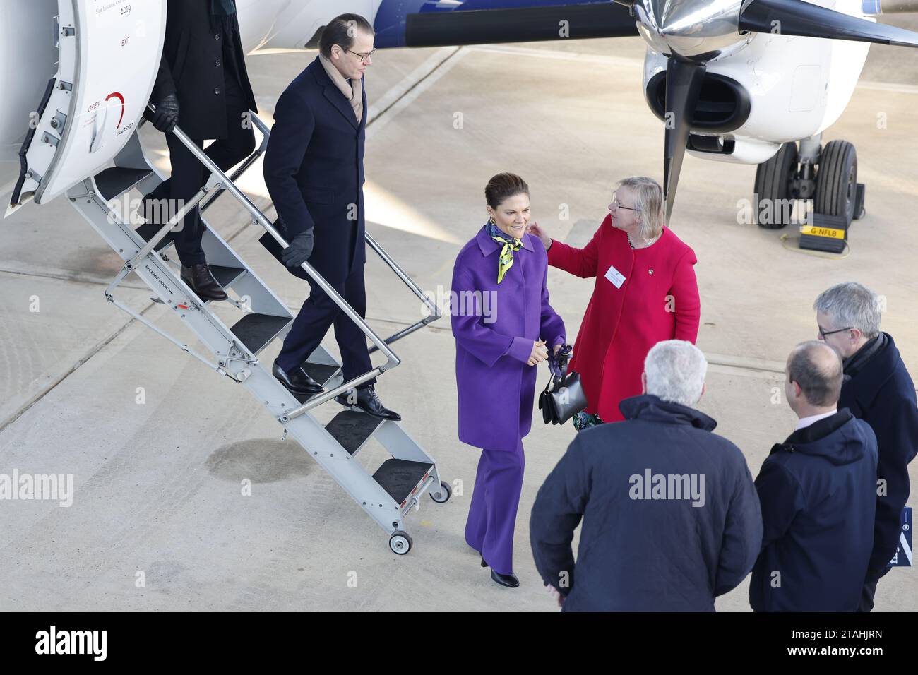 Sweden's Crown Princess Victoria and Prince Daniel visit Cranfield ...