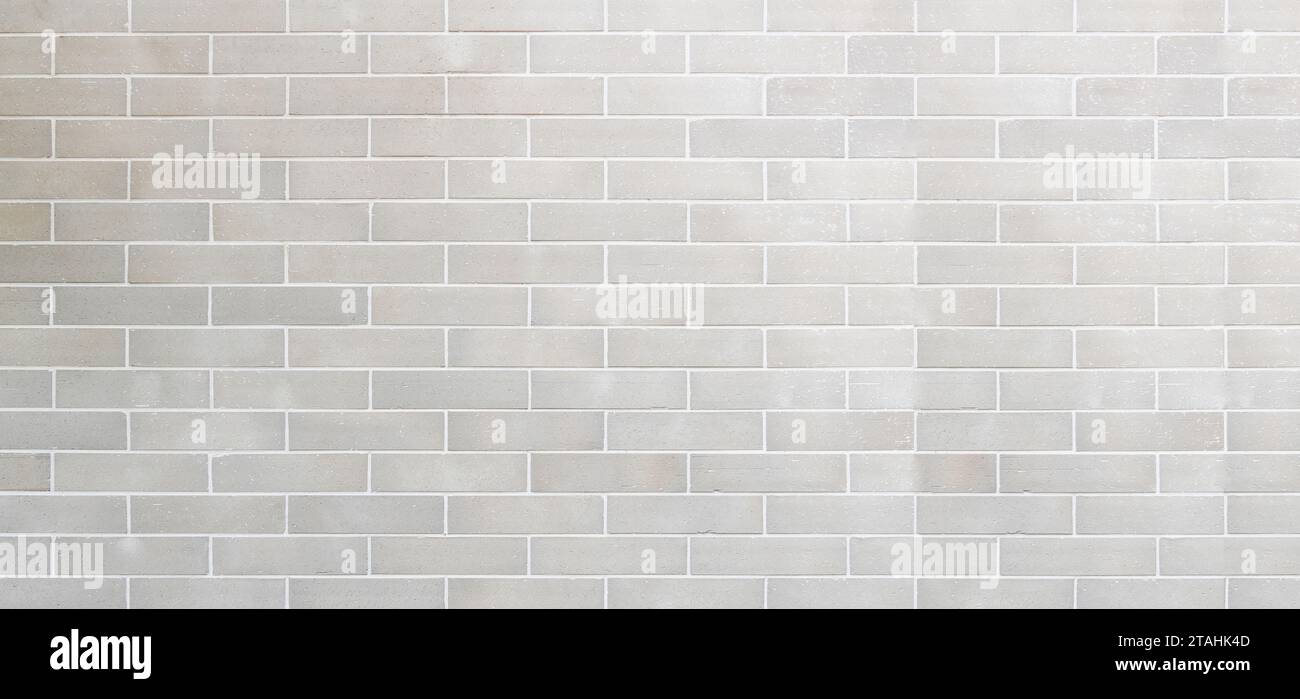 Vintage white brick tile wall panorama pattern and background Stock ...