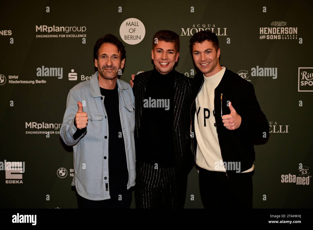 Falk Willy Wild, Maximilian Seitz und Julian David bei der ...