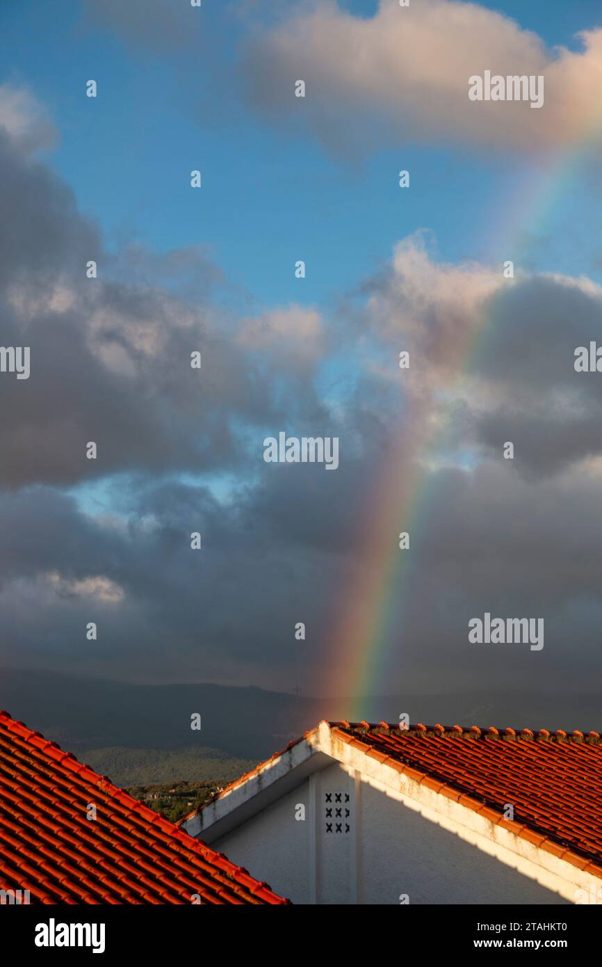 Rainbow roofs hi-res stock photography and images - Alamy