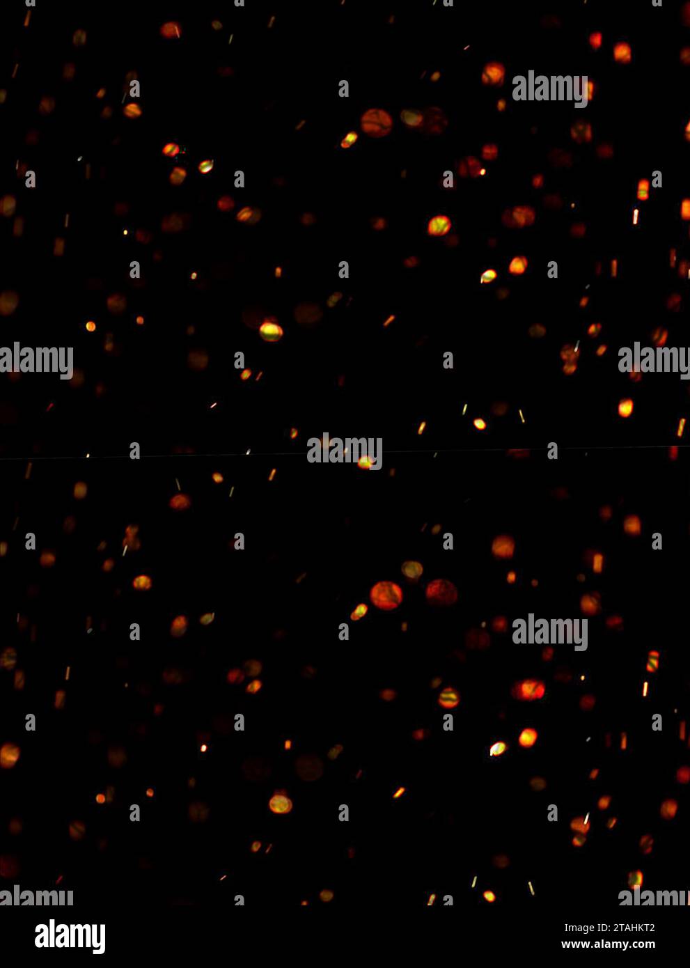 Fire embers particles over black background. Fire sparks background ...