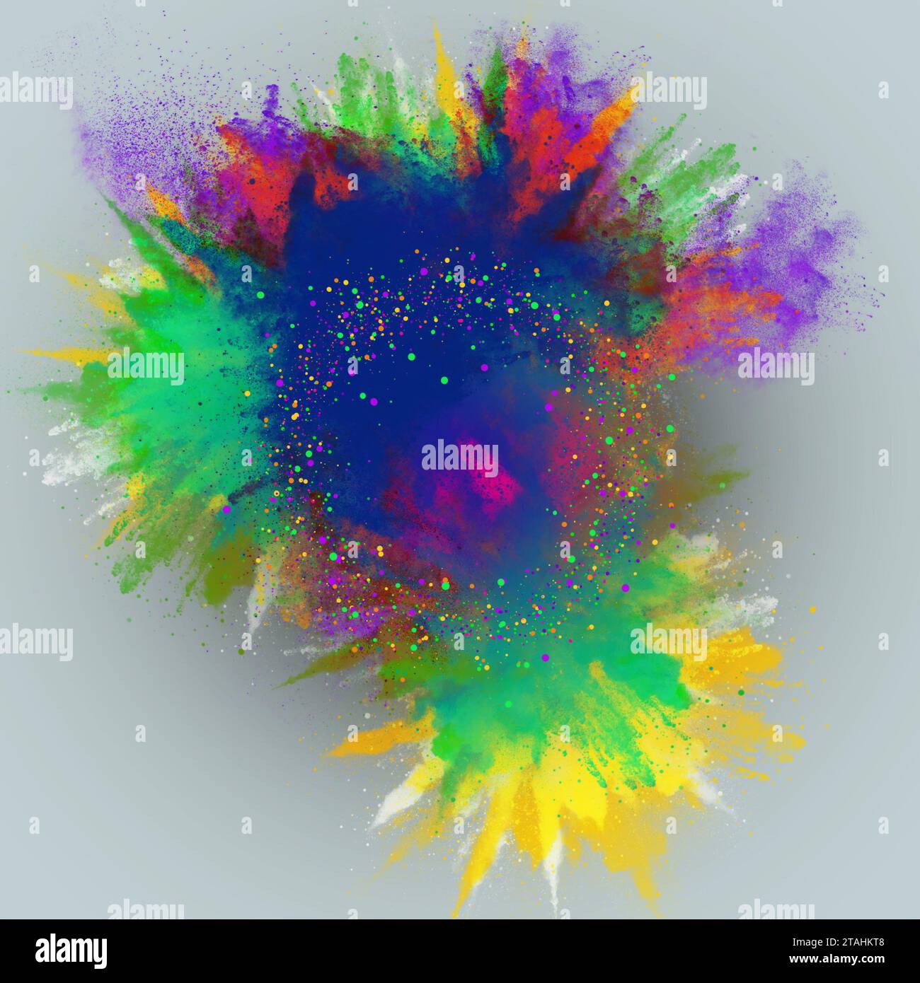 Colored powder explosion. Paint holi, Colorful rainbow holi paint ...