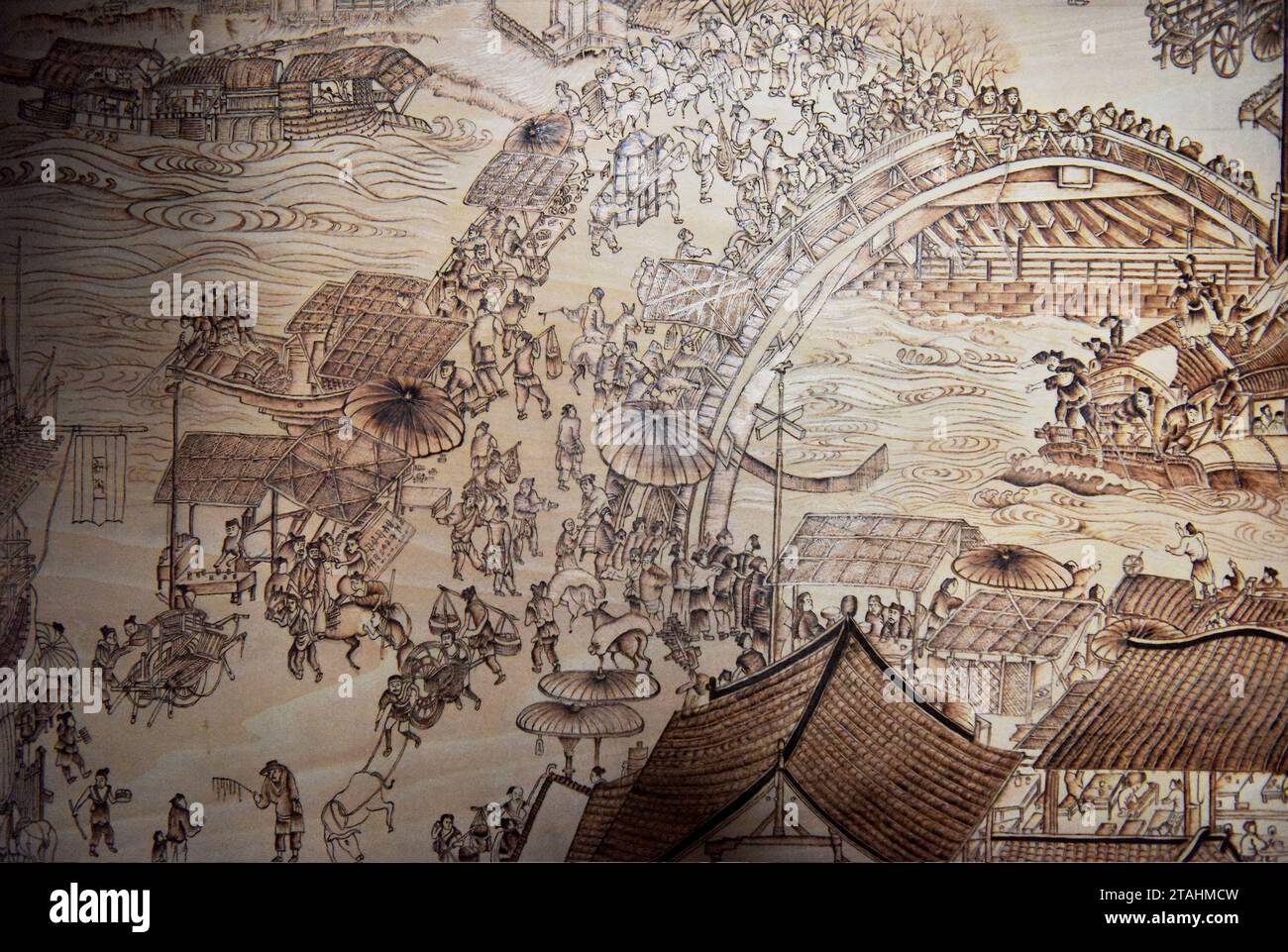 Zhangjiakou, China. 01st Dec, 2023. Artist Guo Chunlei is creating a ...